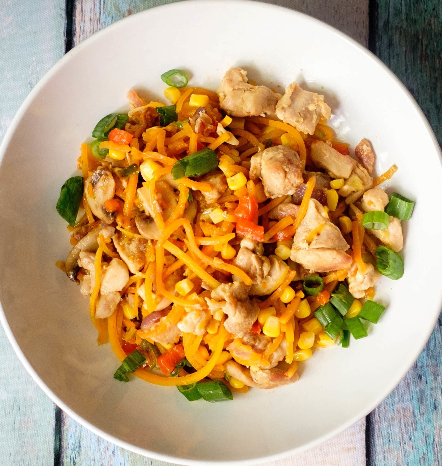 Cajun Chicken with Butternut Squash Spirals Recipe – PrepYoSelf