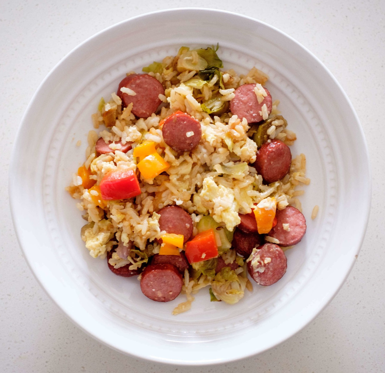 Sausage Fried Rice – Healthy Meal Prep Recipe –PrepYoSelf
