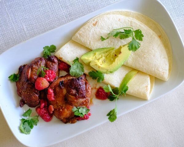 Raspberry Chipotle Chicken Soft Tacos - PrepYoSelf
