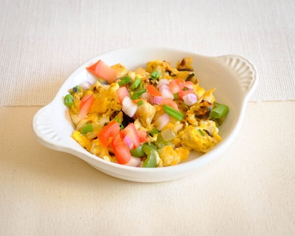 Breakfast Turkey Sausage and Veggie Scramble Eggs - PrepYoSelf