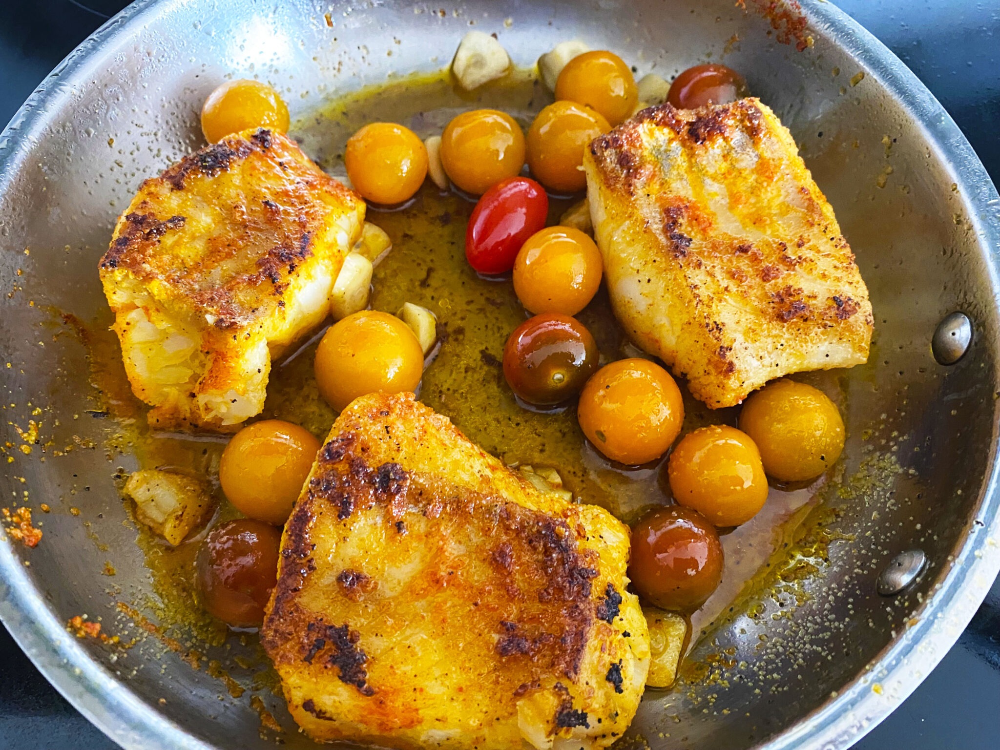 Pan-Seared Cod with Lemon Butter Tomato Sauce - PrepYoSelf