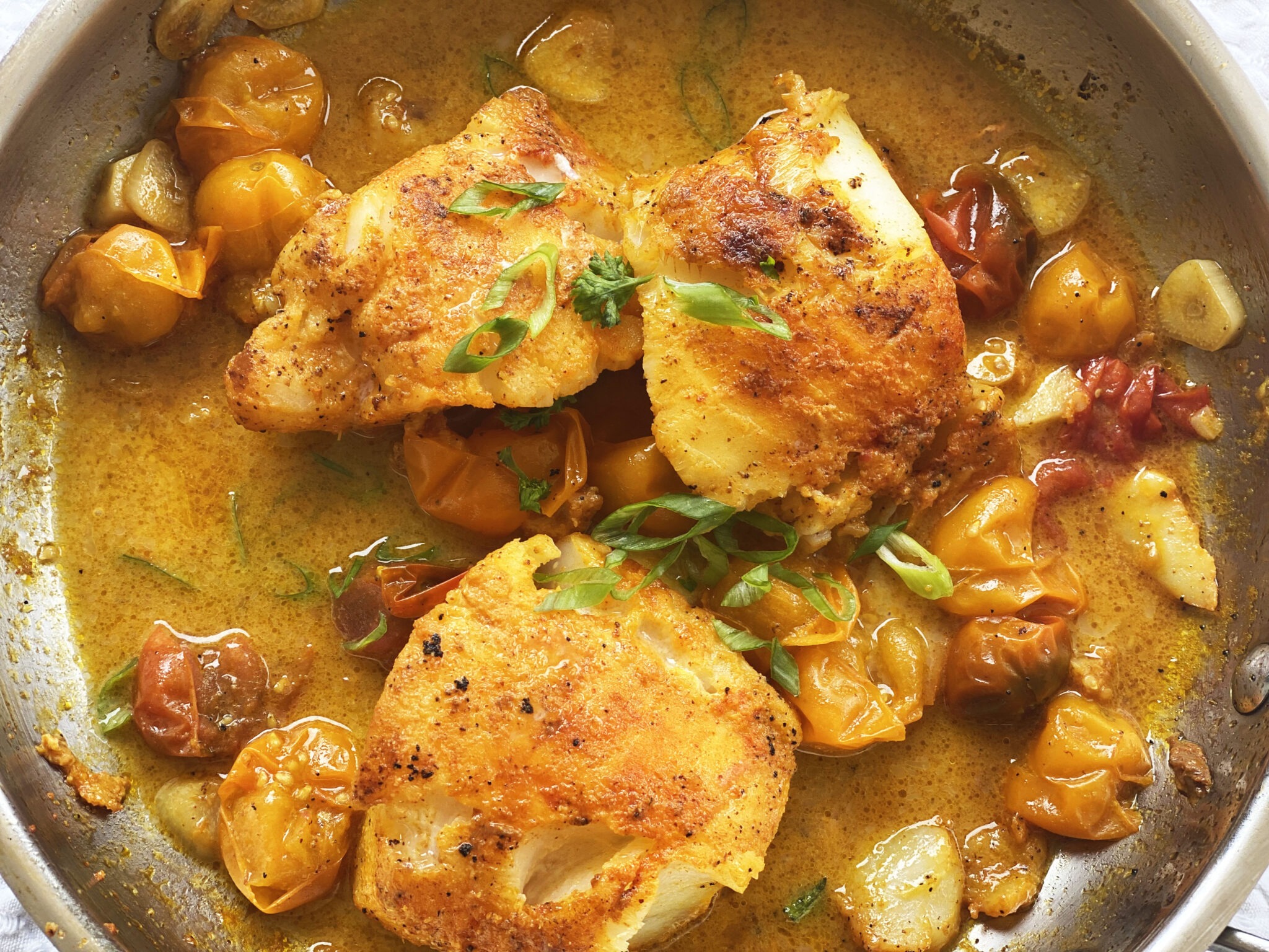 Pan-Seared Cod with Lemon Butter Tomato Sauce - PrepYoSelf