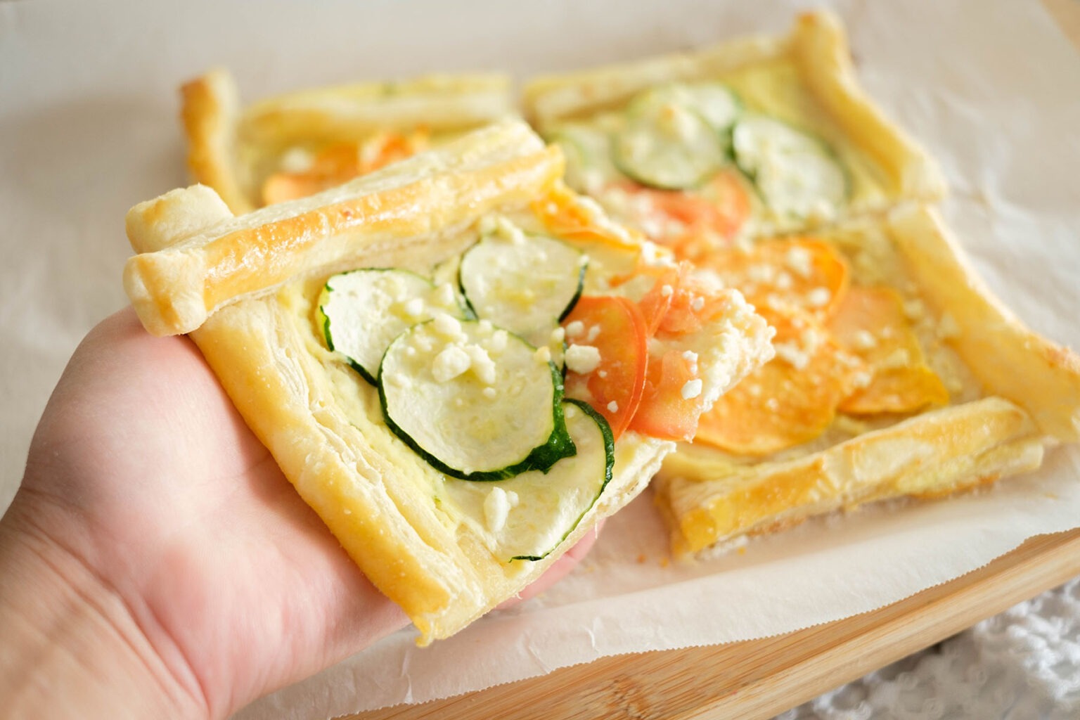 Roasted Vegetable and Ricotta Puff Pastry Tarts - PrepYoSelf