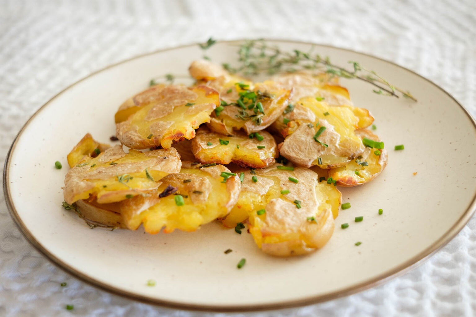 Easy Crispy Smashed Potatoes - PrepYoSelf