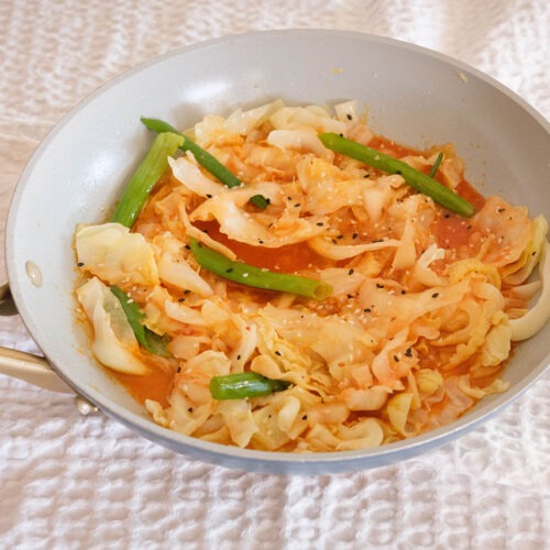 Kimchi Style Sauteed Cabbage - PrepYoSelf